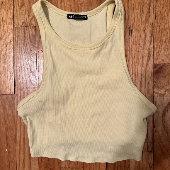 Zara | Tops | Yellow Zara Basic Tanks | Poshmark